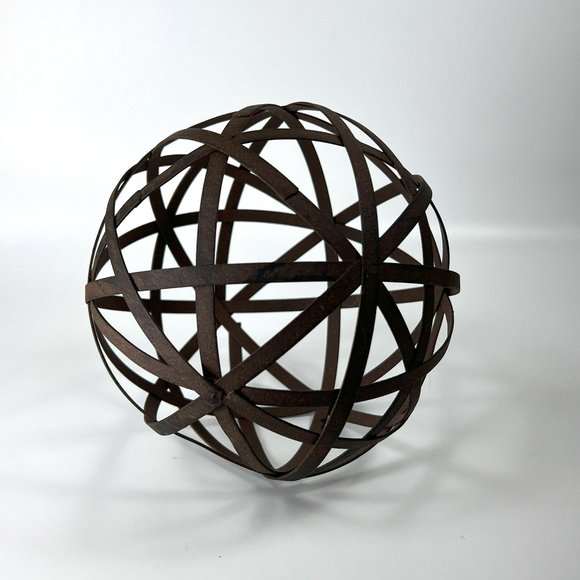 Accents | Metal Wire Open Design Round Sphere Art Decor Accent ...